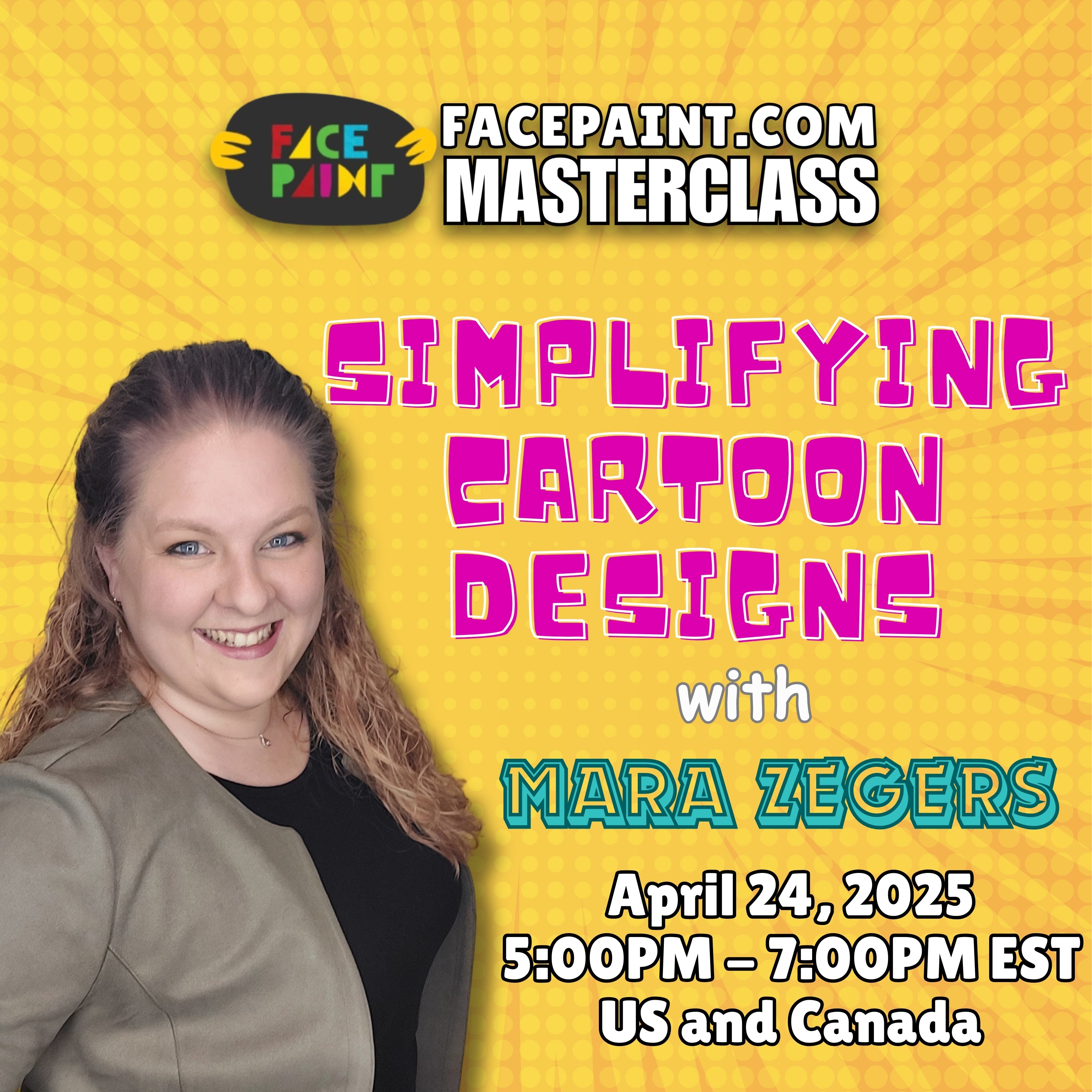 Mara Zegers (Simplifying Cartoon Designs) Masterclass - Facepaint.com
